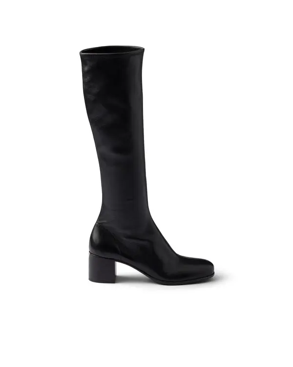 Prada Stretch Nappa Leather Knee-high Boots