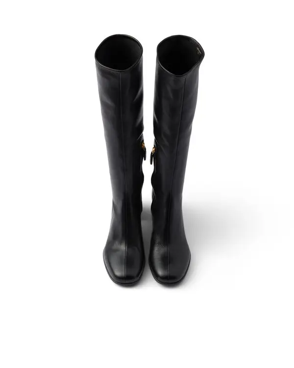 Prada Stretch Nappa Leather Knee-high Boots