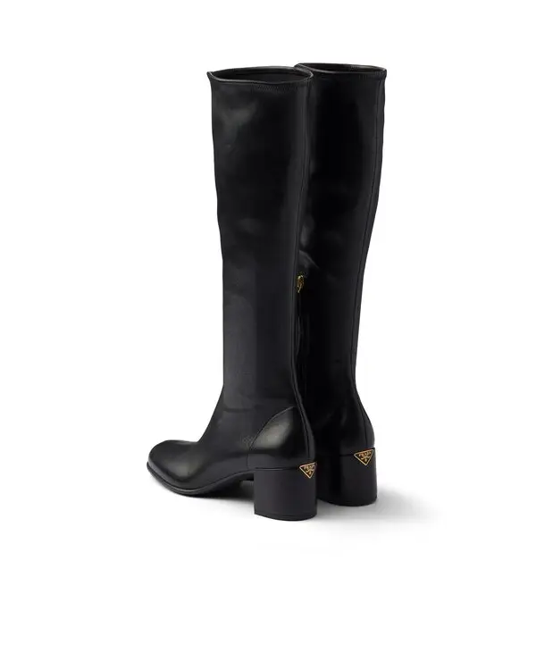Prada Stretch Nappa Leather Knee-high Boots