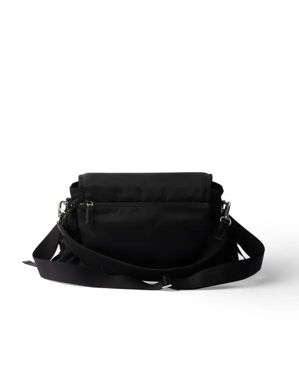 Prada Re-nylon And Leather Bag - Black