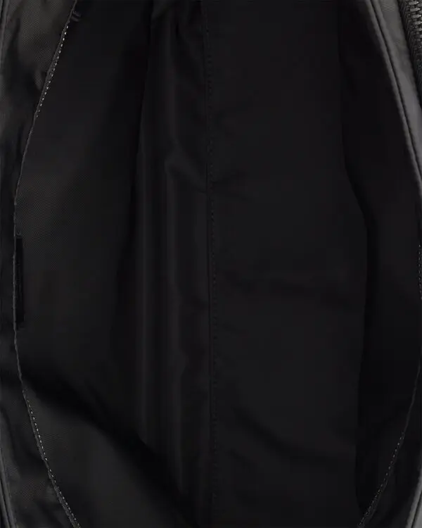 Prada Re-nylon And Leather Bag - Black