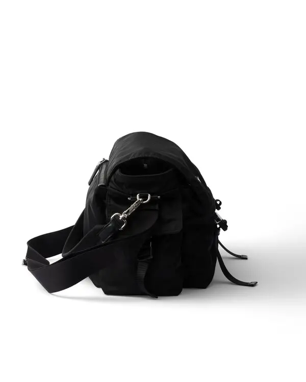 Prada Re-nylon And Leather Bag - Black