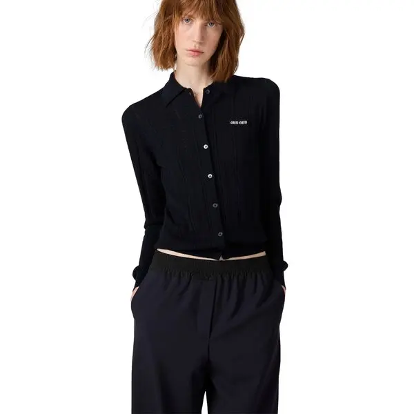Miu Miu Oversized Wool Trousers