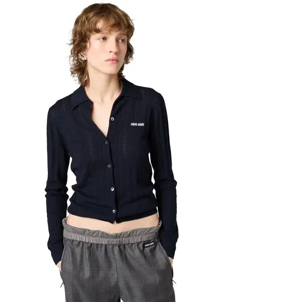 Miu Miu Buttoned Cashmere Cardigan
