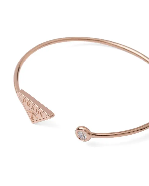 Prada Rose Gold Diamond Bangle Bracelet