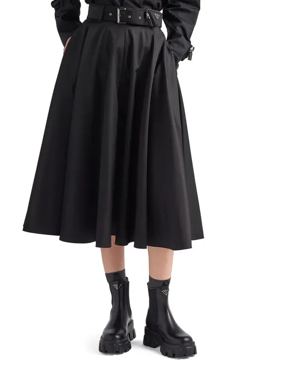 Prada Monolith Brushed Leather Chelsea Boots
