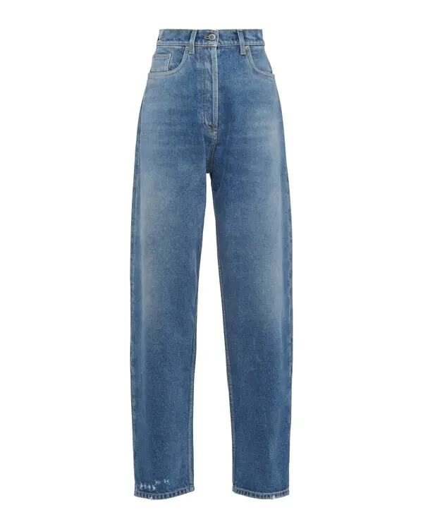 Prada High-waisted Denim Jeans - Mid Blue
