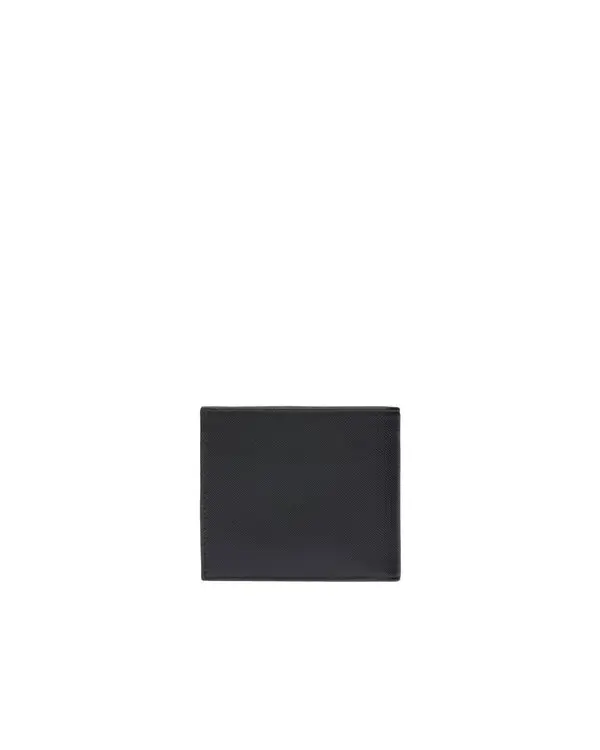 Prada Saffiano Leather Wallet With Coin Purse - Black