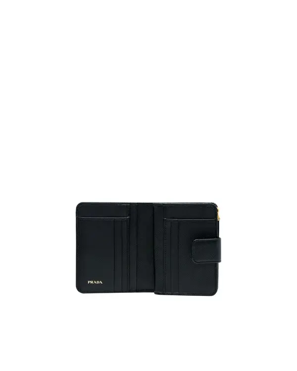 Prada Small Saffiano Leather Wallet - Black