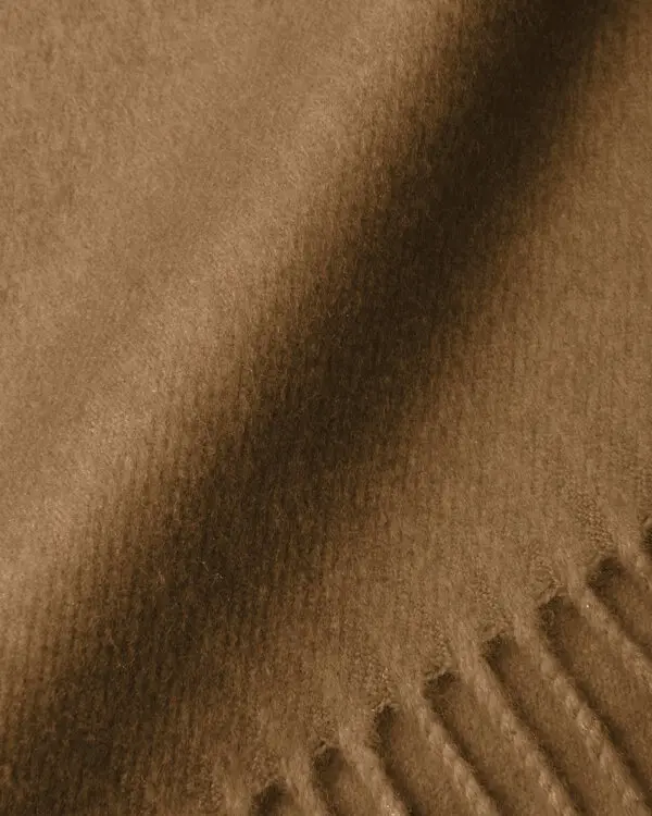 Prada Silk And Cashmere Scarf - Camel Brown
