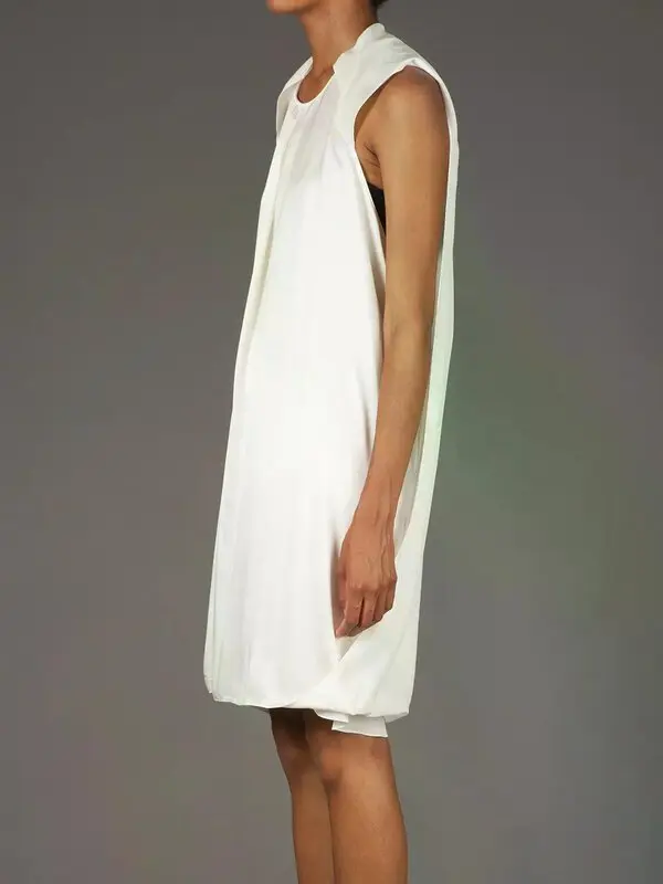 Maison Rabih Kayrouz Pleated Sleeveless Dress - Ecru