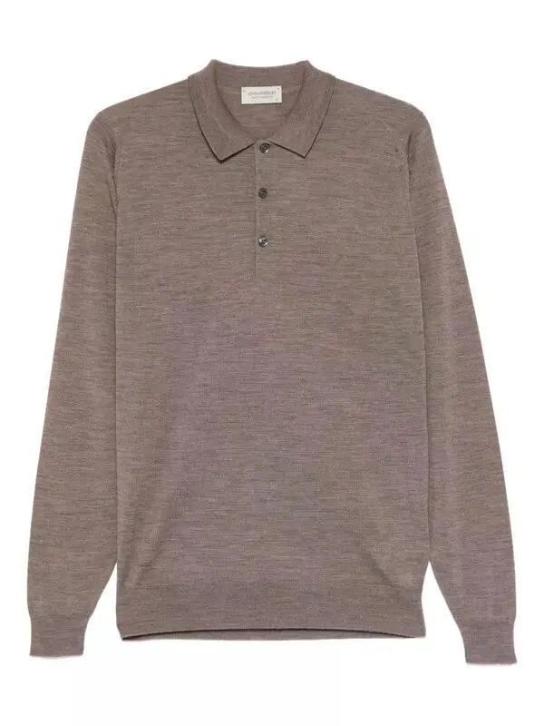 John Smedley Long-sleeved Polo Shirt