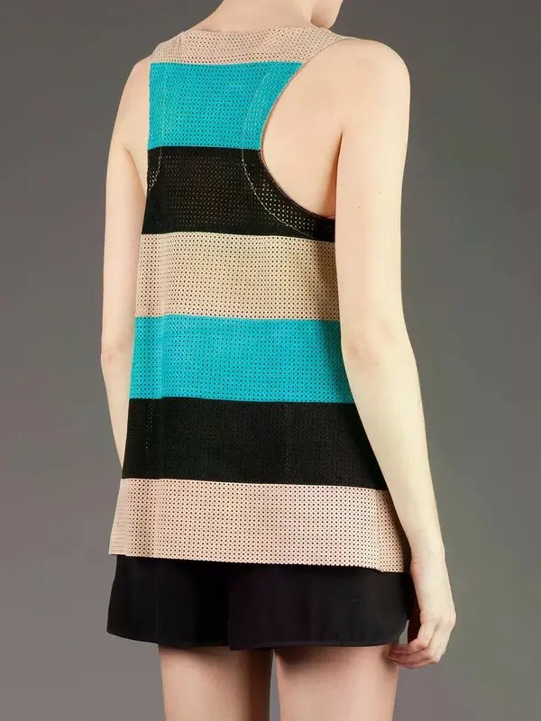 Drome Striped Goatskin Vest