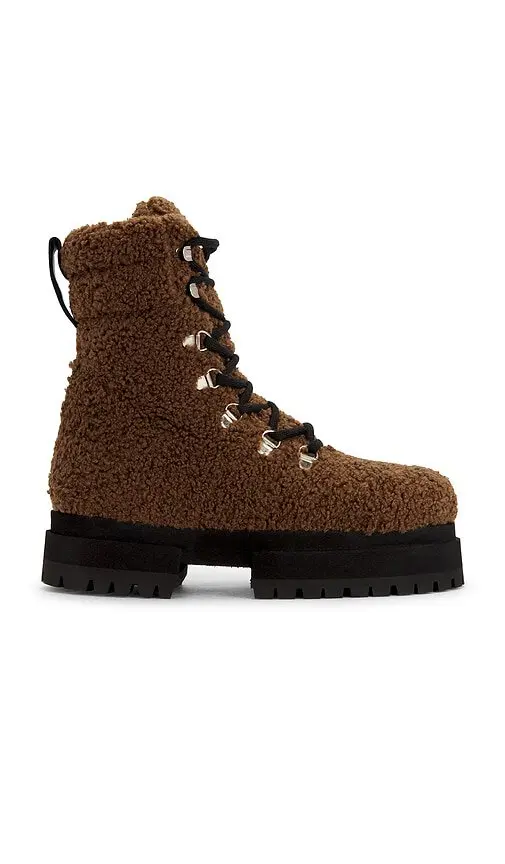MARIA LUCA Acacia Teddy Hiking Boot - Brown