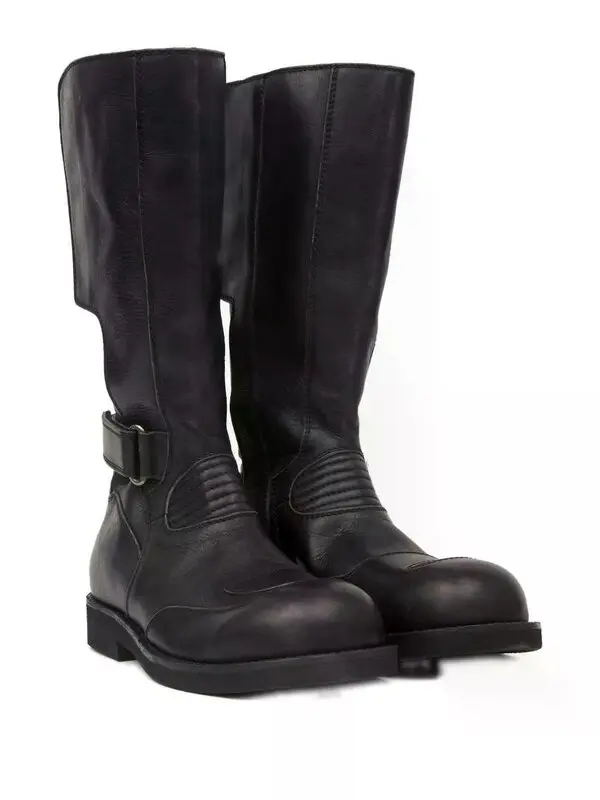 MAISON MARGIELA Leather Knee-high Buckled Boots