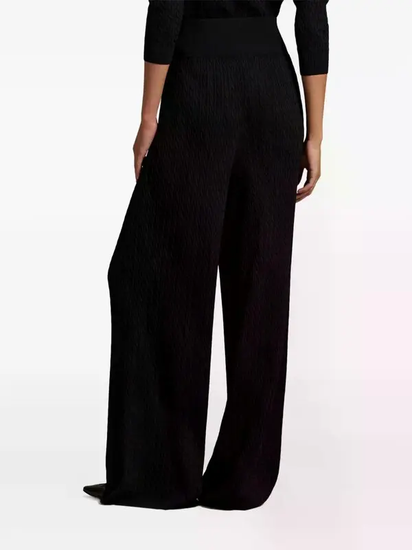 Polo Ralph Lauren Cable Knit Wide-leg Trousers