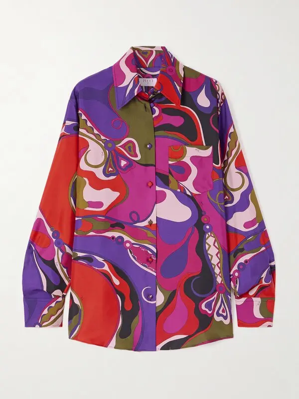 Emilio Pucci Printed Silk Shirt - Multi
