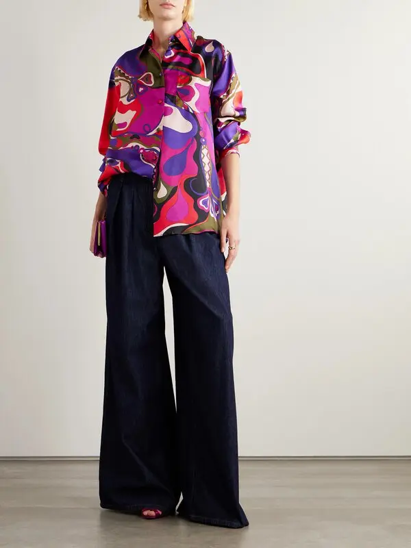 Emilio Pucci Printed Silk Shirt