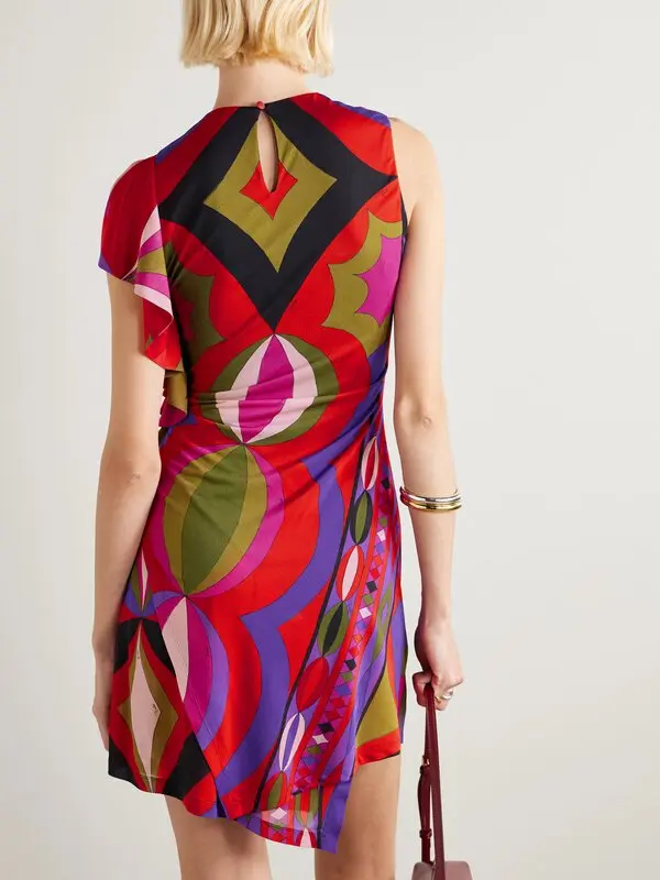 Emilio Pucci Printed Jersey Mini Dress