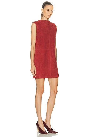 SRG Mona Suede Dress - Dark Cherry