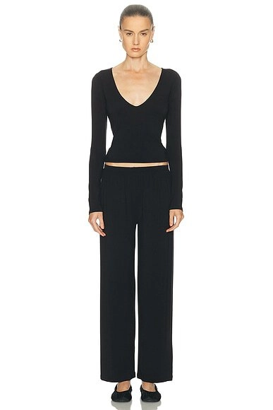 KYE Long Sleeve V-neck Top