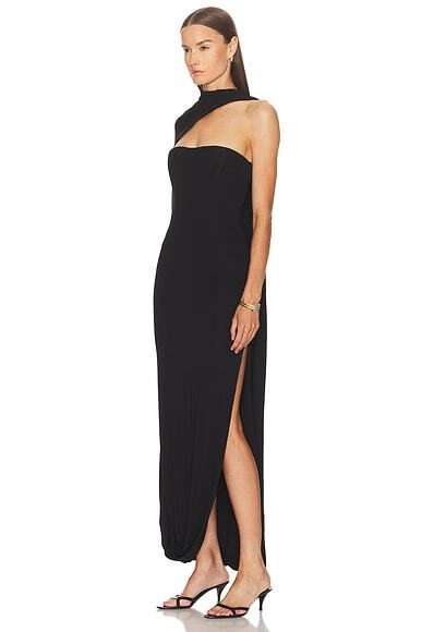 Cult Gaia One-shoulder Draped Maxi Dress