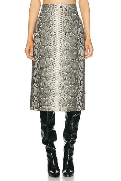 Gabriela Hearst Adalaide Skirt - Greyscale