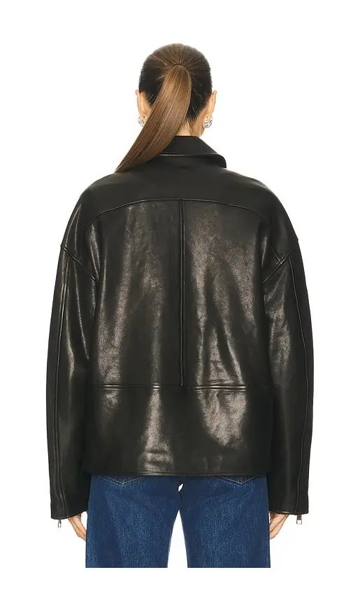 GRLFRND Alek Leather Moto - Black