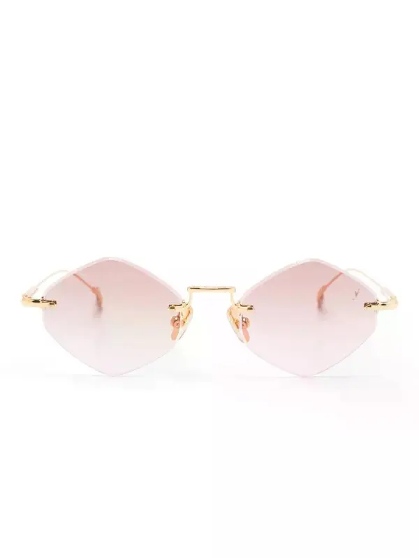 EYEPETIZER Empire Geometric-frame Rimless Sunglasses - Pink