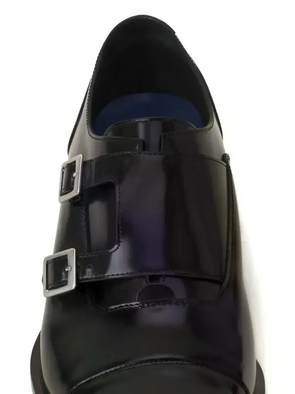 LANVIN Double-buckle Pointed Monk Shoes