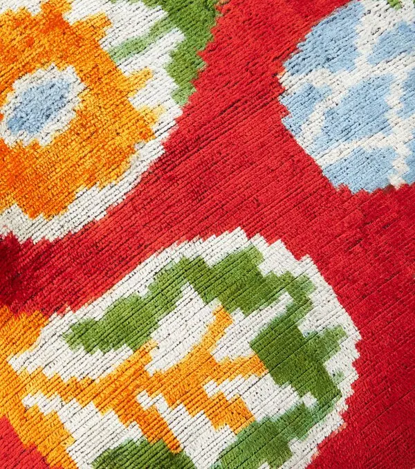 LES-OTTOMANS Silk And Cotton Velvet Cushion