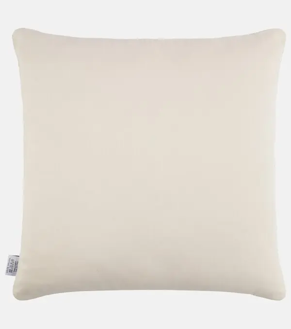 LES-OTTOMANS Silk And Cotton Velvet Cushion