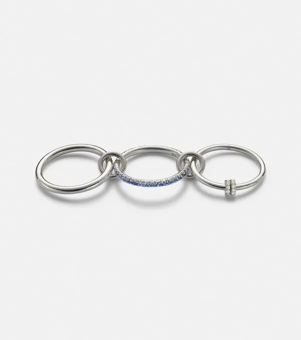 SPINELLI KILCOLLIN Raneth Sterling Ring With Sapphires And Diamonds