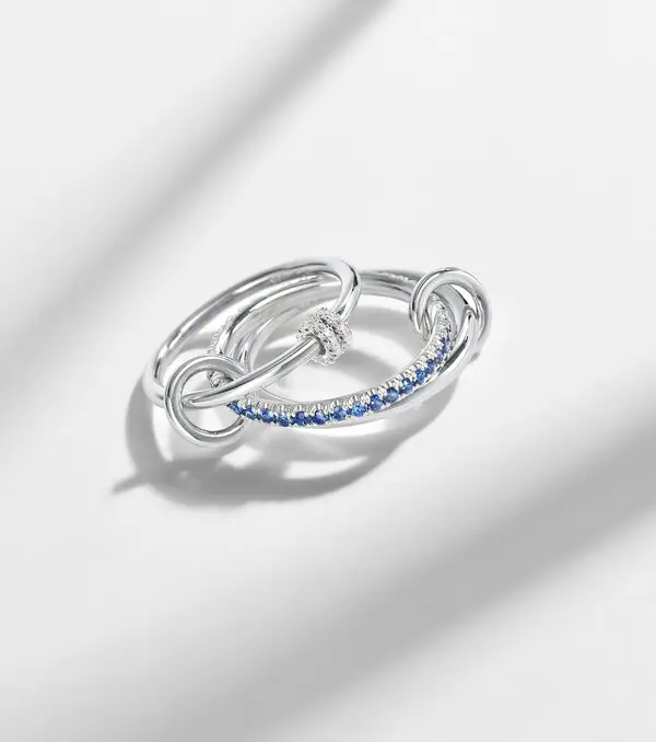 SPINELLI KILCOLLIN Raneth Sterling Ring With Sapphires And Diamonds