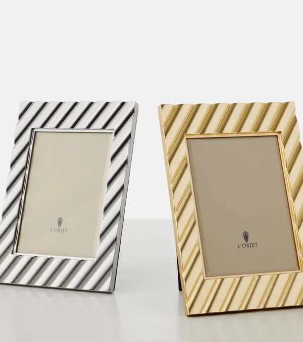 L'Objet Maxime Platinum-plated Picture Frame - Silver