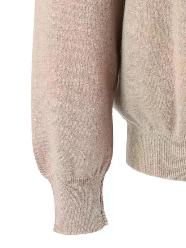 Fedeli Crew Neck Long Sleeve Sweater - Neutrals