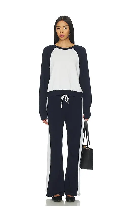 Michael Lauren Siri Colorblock Raglan Pullover Top