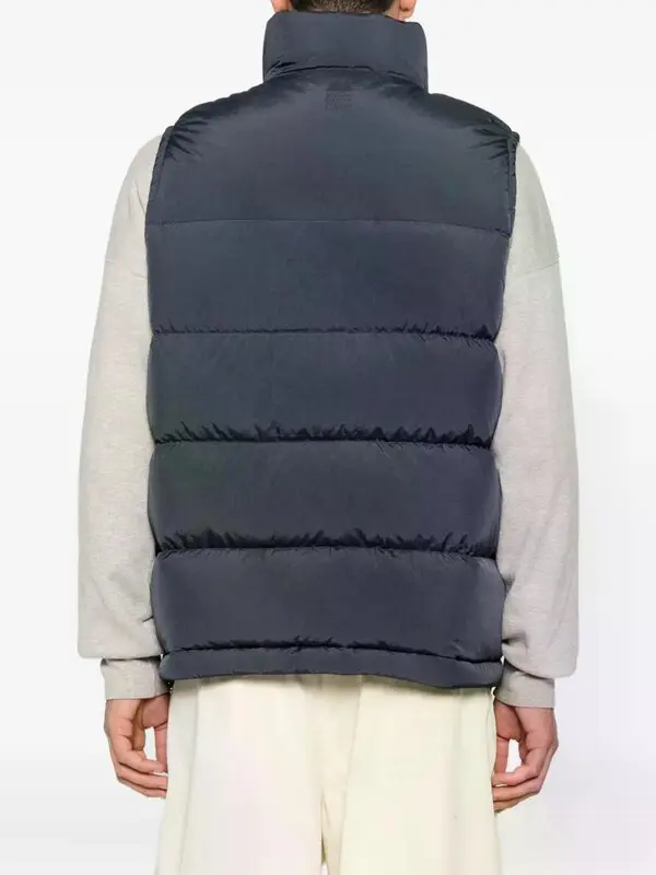 Maison Kitsuné Puffer Gilet With Concealed Fastening - Blue
