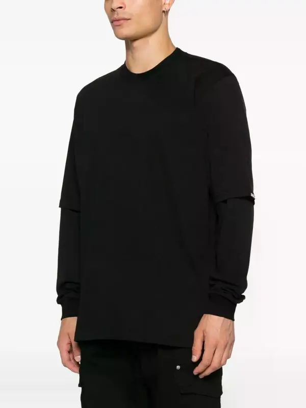 YES LONDON Layered-sleeve Crewneck Sweatshirt