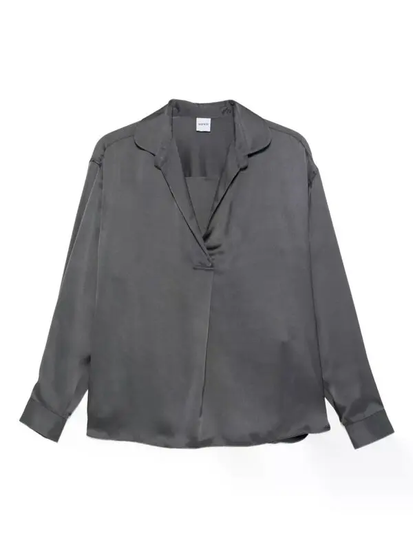 Aspesi Satin Long Sleeve Blouse