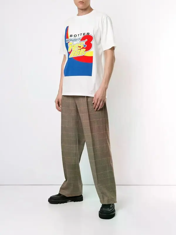 BOTTER Checked Wool Trousers - Brown
