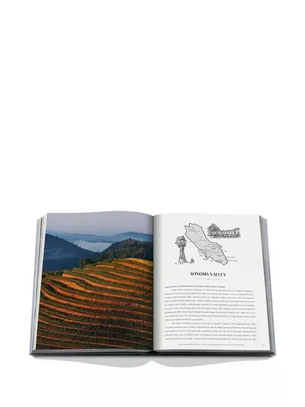 Assouline Wine & Travel United States Of America Hardcover Book - Blue