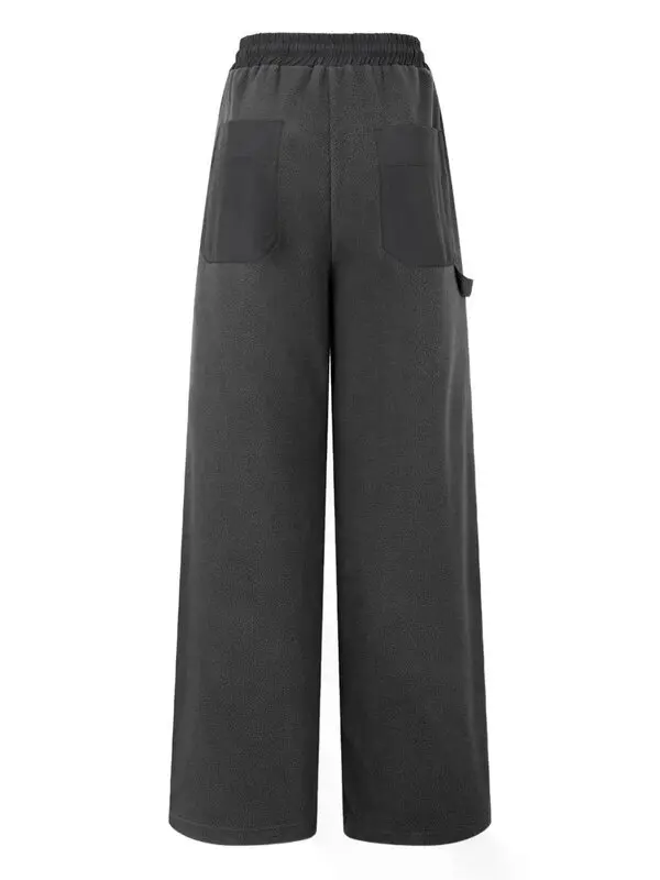 STUDIO TOMBOY Fleece Drawstring Waist Wide Leg Pants