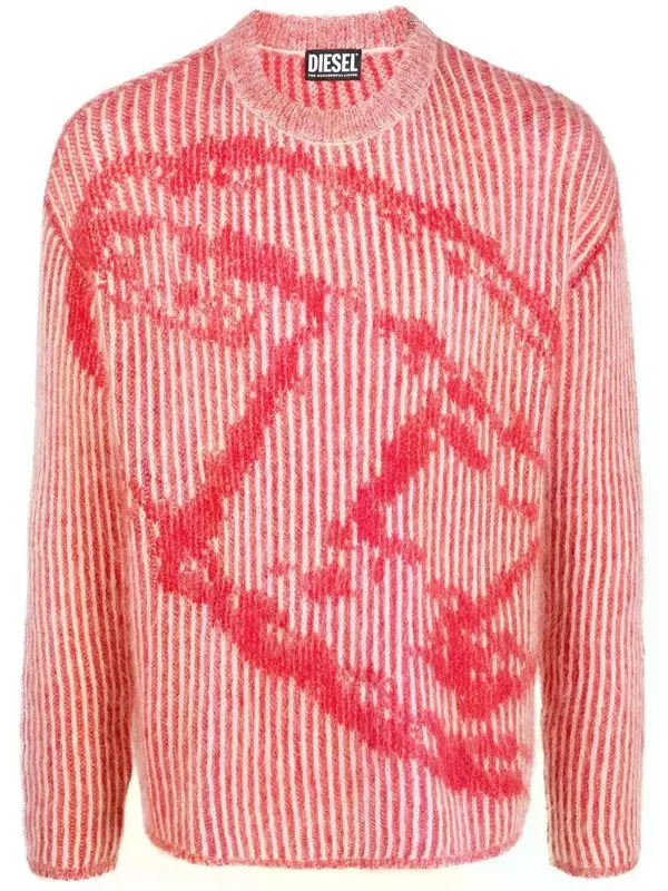 DIESEL® Abstract Knit Ribbed Jumper