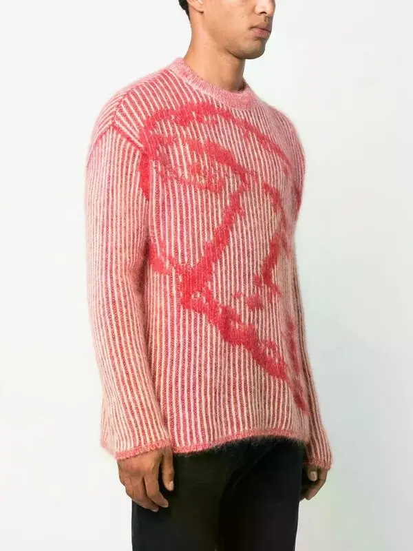 DIESEL® Abstract Knit Ribbed Jumper