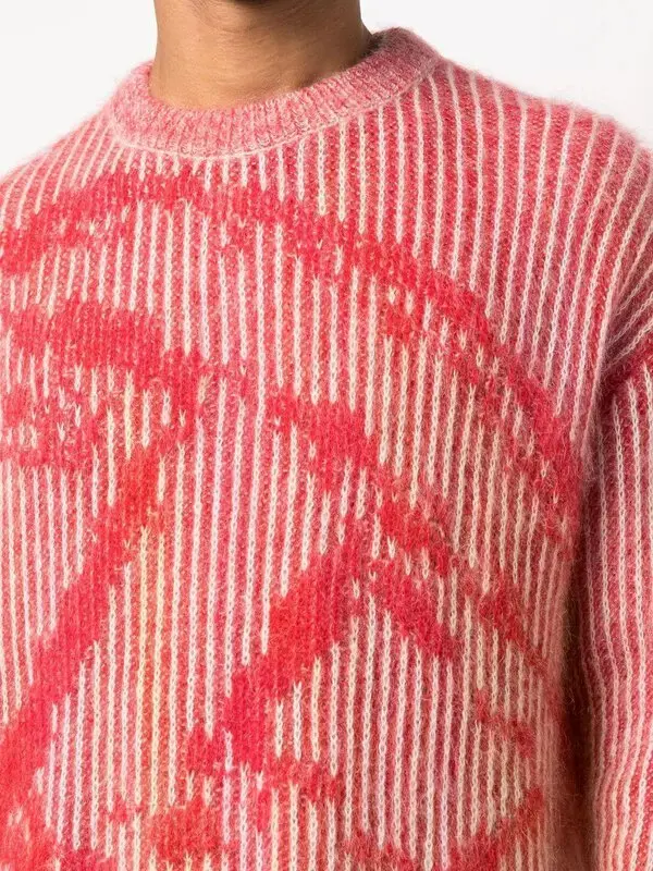 DIESEL® Abstract Knit Ribbed Jumper
