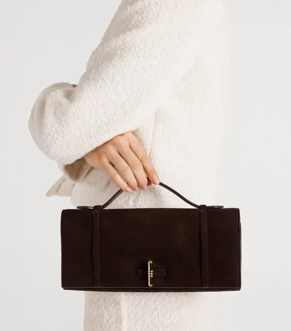 MALONE SOULIERS Suede May Clutch Bag