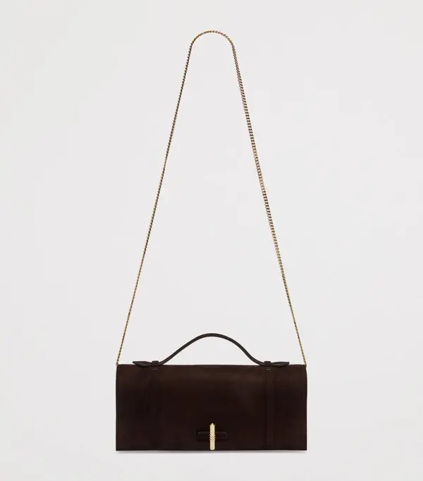 MALONE SOULIERS Suede May Clutch Bag