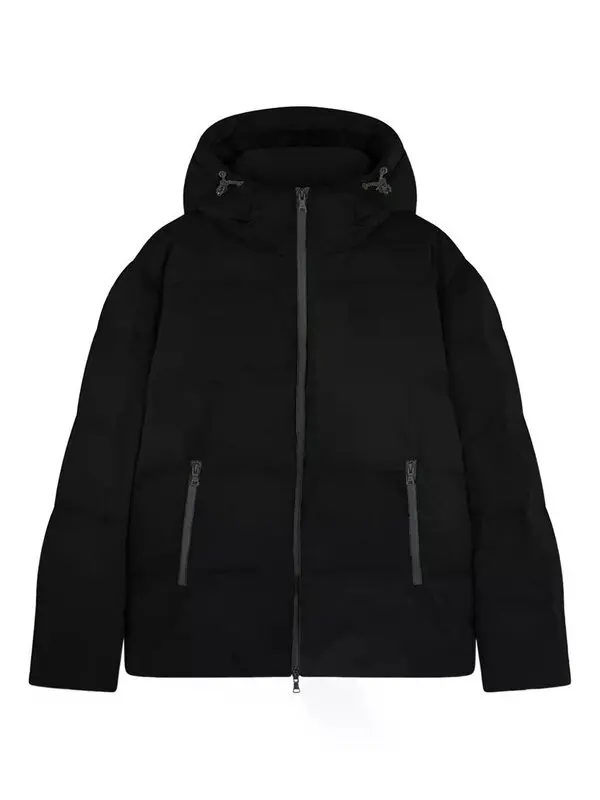 Paul & Shark Hooded Down Jacket - Black