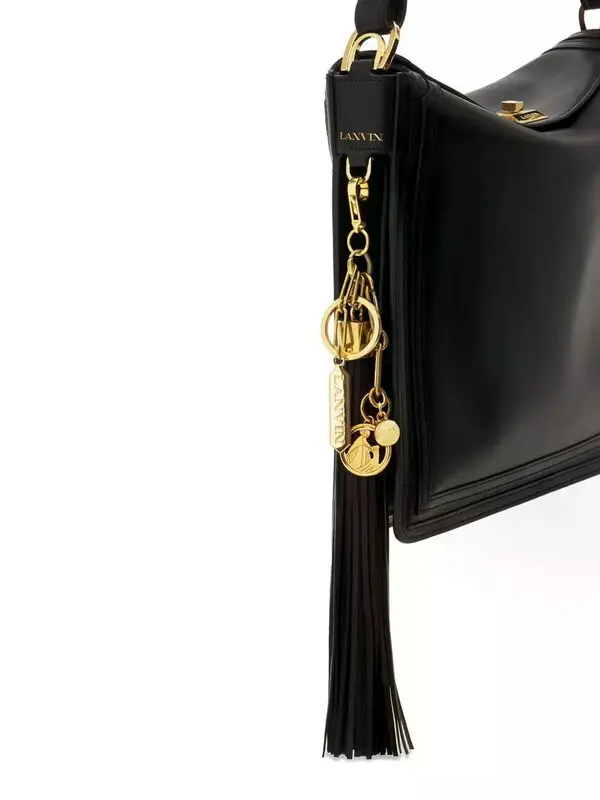 LANVIN Leather-tassel Bag Charm - Black